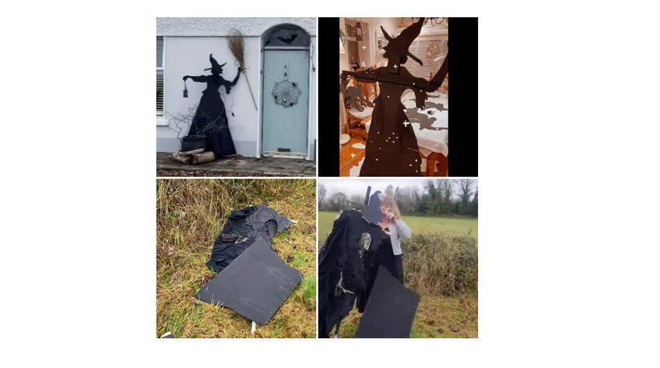 The stolen handcrafted witch has been found – battered and bruised but ...